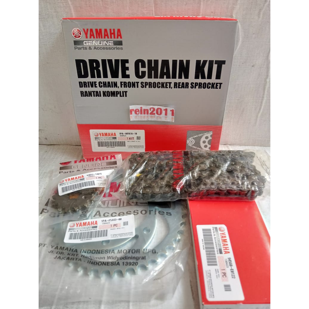 Jual GEAR GIR SET VIXION NVL 2013 - 2014 ASLI ORI YAMAHA 1PA WF01A 10 ...