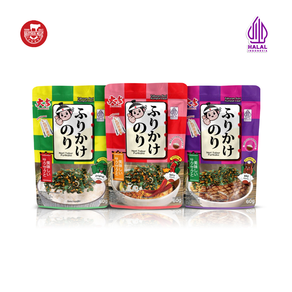 Jual DAIKICHI Nori Tabur Furikake 60gr, Rumput Laut Tabur Halal ...