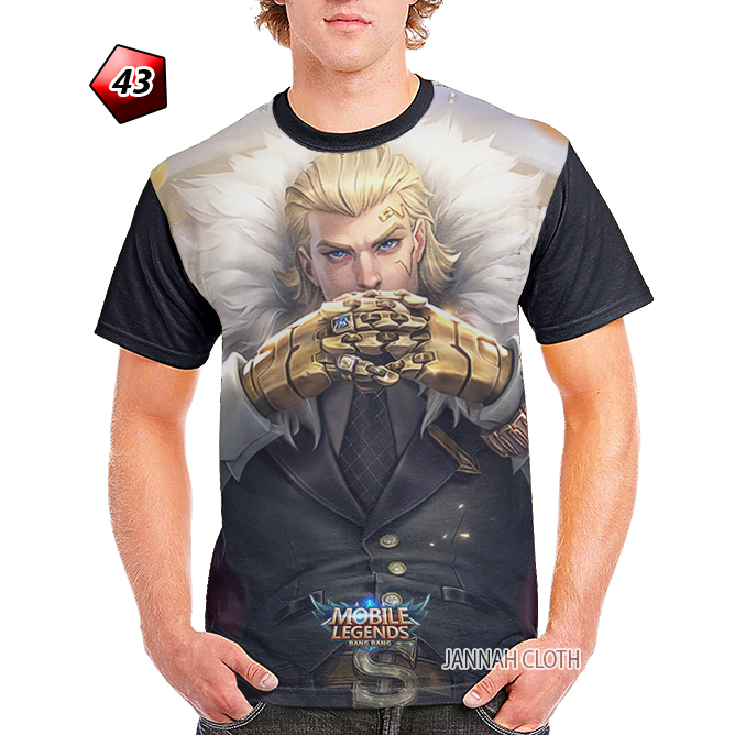 Jual Kaos Mobile Legend Tigreal Gold Baron Special Kode ML43 Printing | Shopee Indonesia