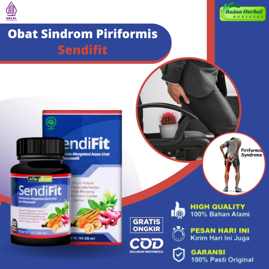 Jual Raina Herbal - Obat Sindrom Piriformis / Sakit Otot Bokong, Obat ...