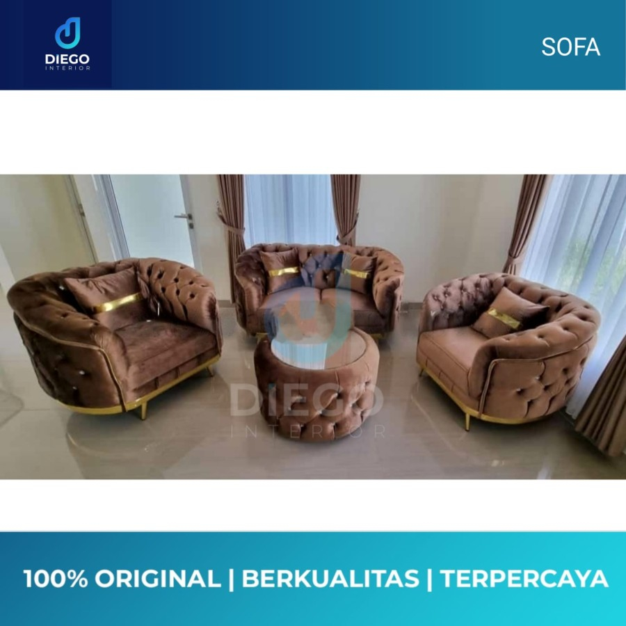 Jual Sofa Sultan Sofa Minimalis 211+Meja | Shopee Indonesia