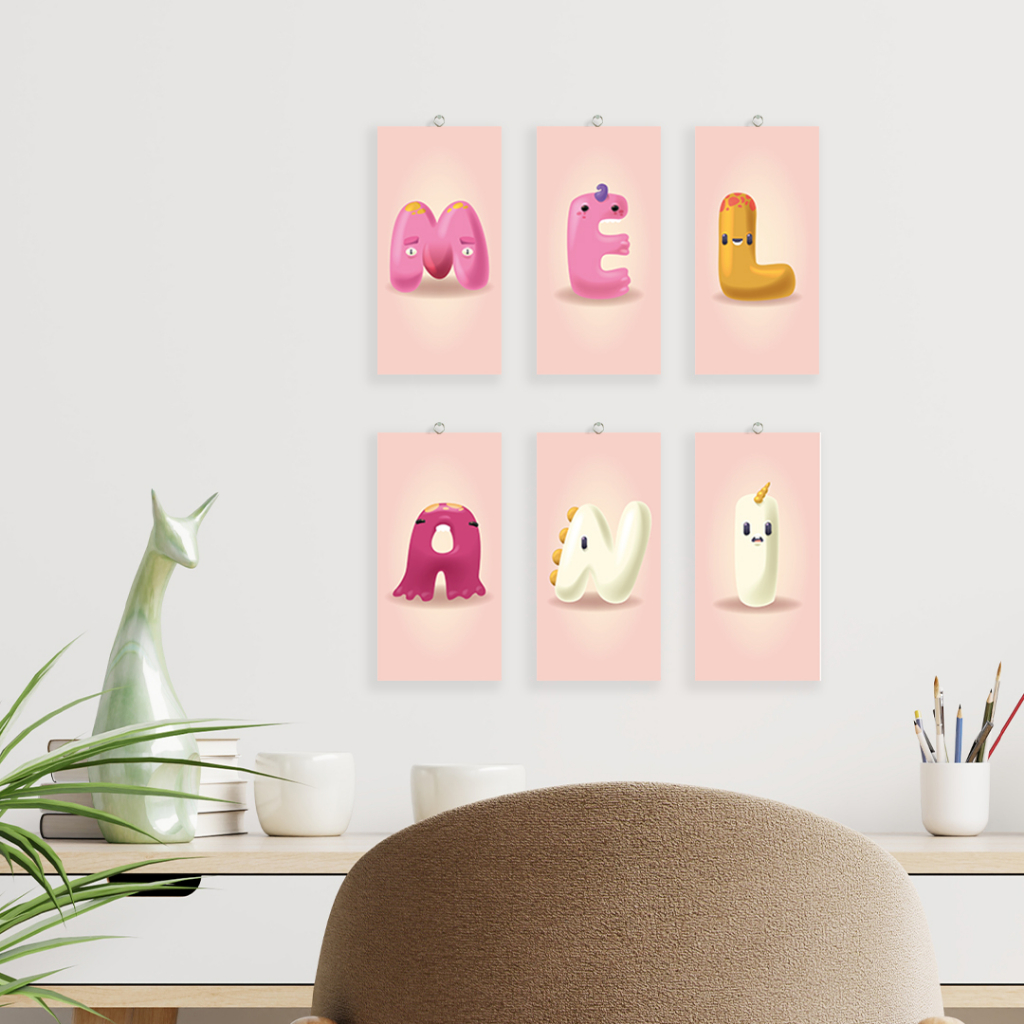 Jual Wooden Projects Walldecor Alfabet Hiasan Dinding Rumah Abjad Motif ...