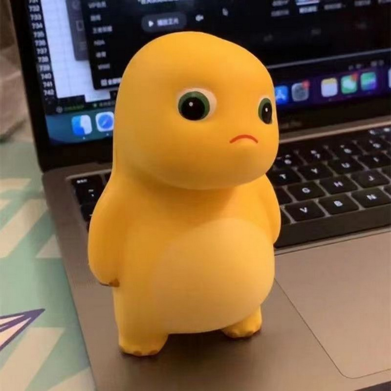 Jual squishy dino kuning Nailong Susu Naga Fierce Doll Boneka Dekstop ...