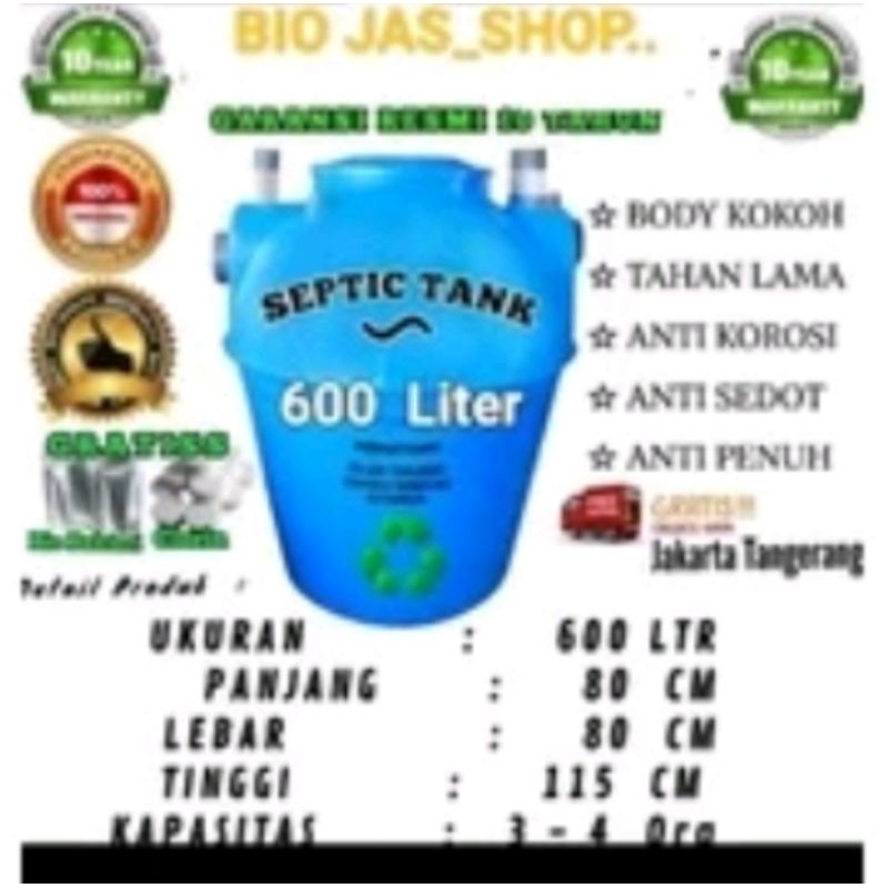Jual SEPTIC TANK bio Bioteck biotank biofilterSeptictank biofil ...