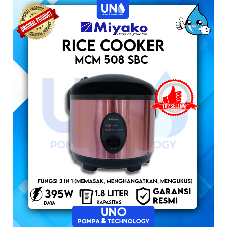 Jual Miyako Magic Com Rice Cooker Penanak Nasi MCM 508 SBC / 606 B SBC ...