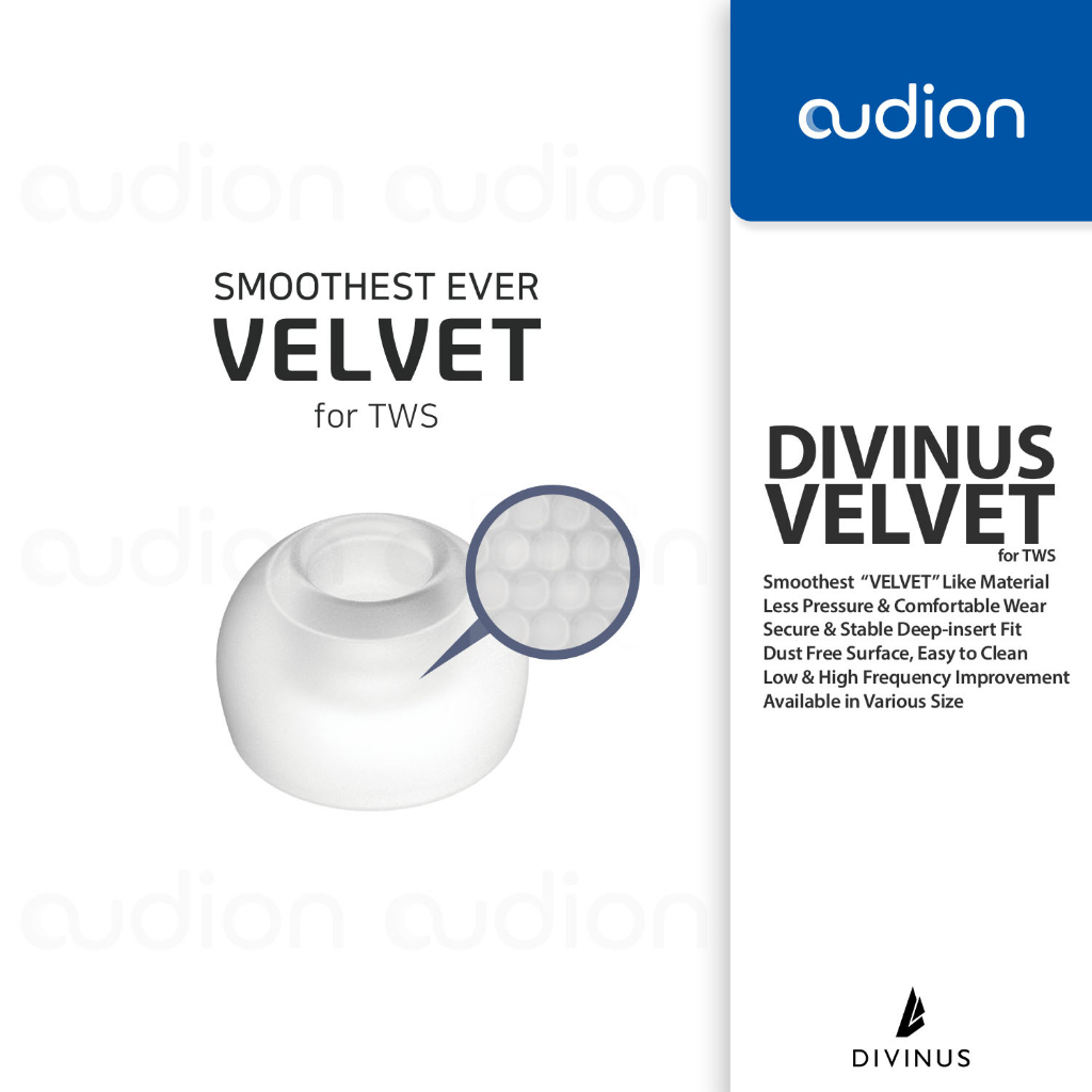 Jual DIVINUS VELVET for True Wireless TWS | Ultra Smooth Silicone ...