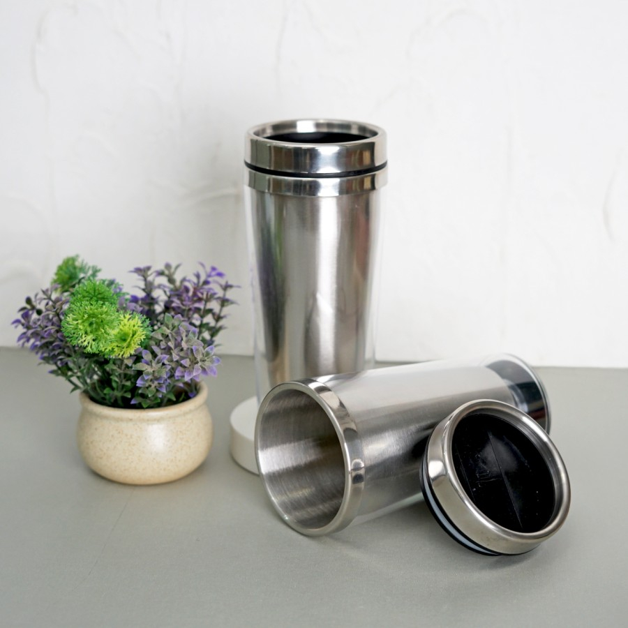 Jual Tumbler Stainless Insert Paper Polos GLS-18A | Shopee Indonesia