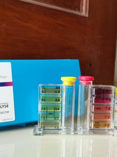 Jual Test Kit Kolam Renang EMAUX 2 in 1 Alat Tes pH dan CL Kolam Renang ...