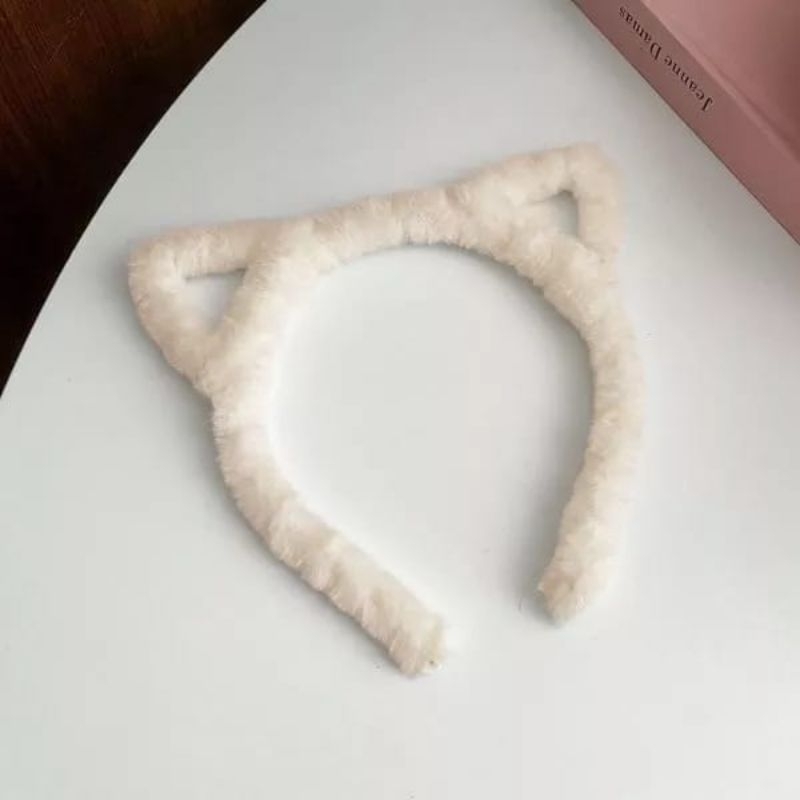 Jual Bando Telinga Bulu Kucing Kelinci Beruang Karakter Lucu | Shopee ...