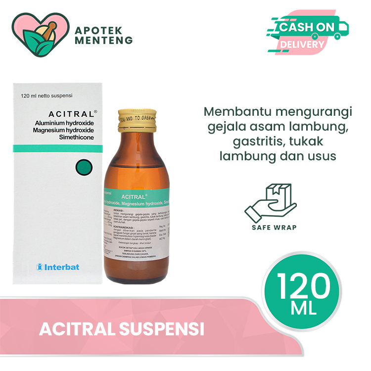 Jual Acitral Sirup 120 mL - Obat Asam Lambung dan Maag | Shopee Indonesia