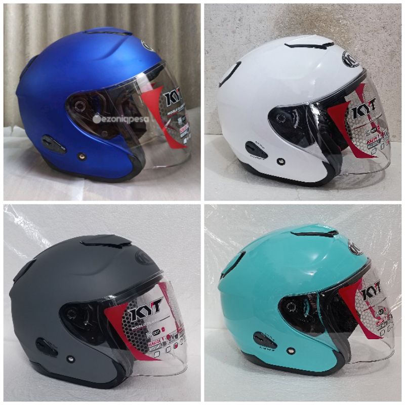 Jual Helm KYT KYOTO R Solid ORIGINAL | Shopee Indonesia