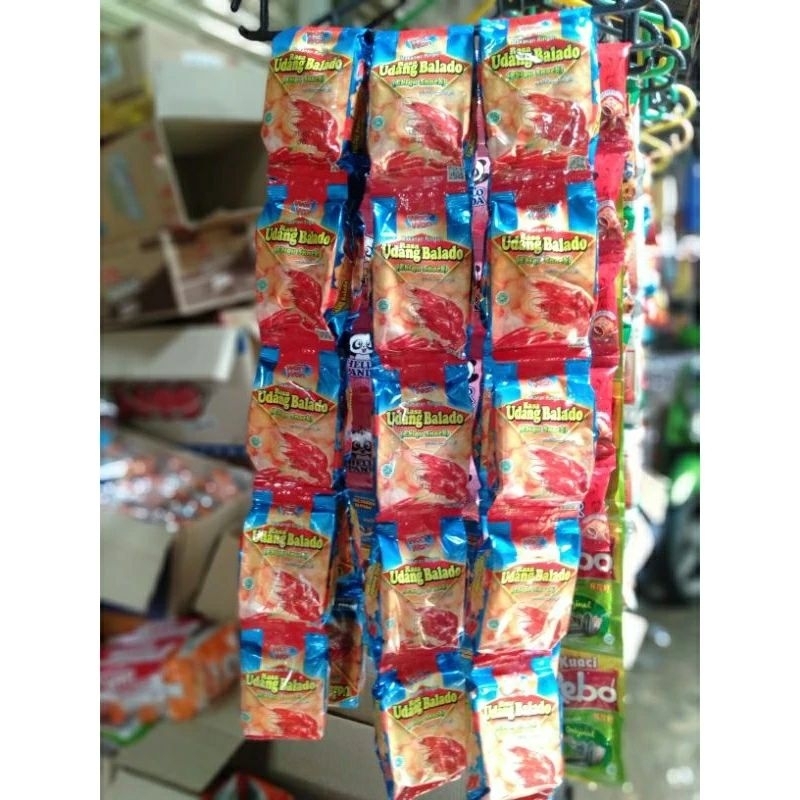 Jual Snack Jadul Kerupuk Ebiqu Rasa Udang Balado/kripik ciki jadoel ...