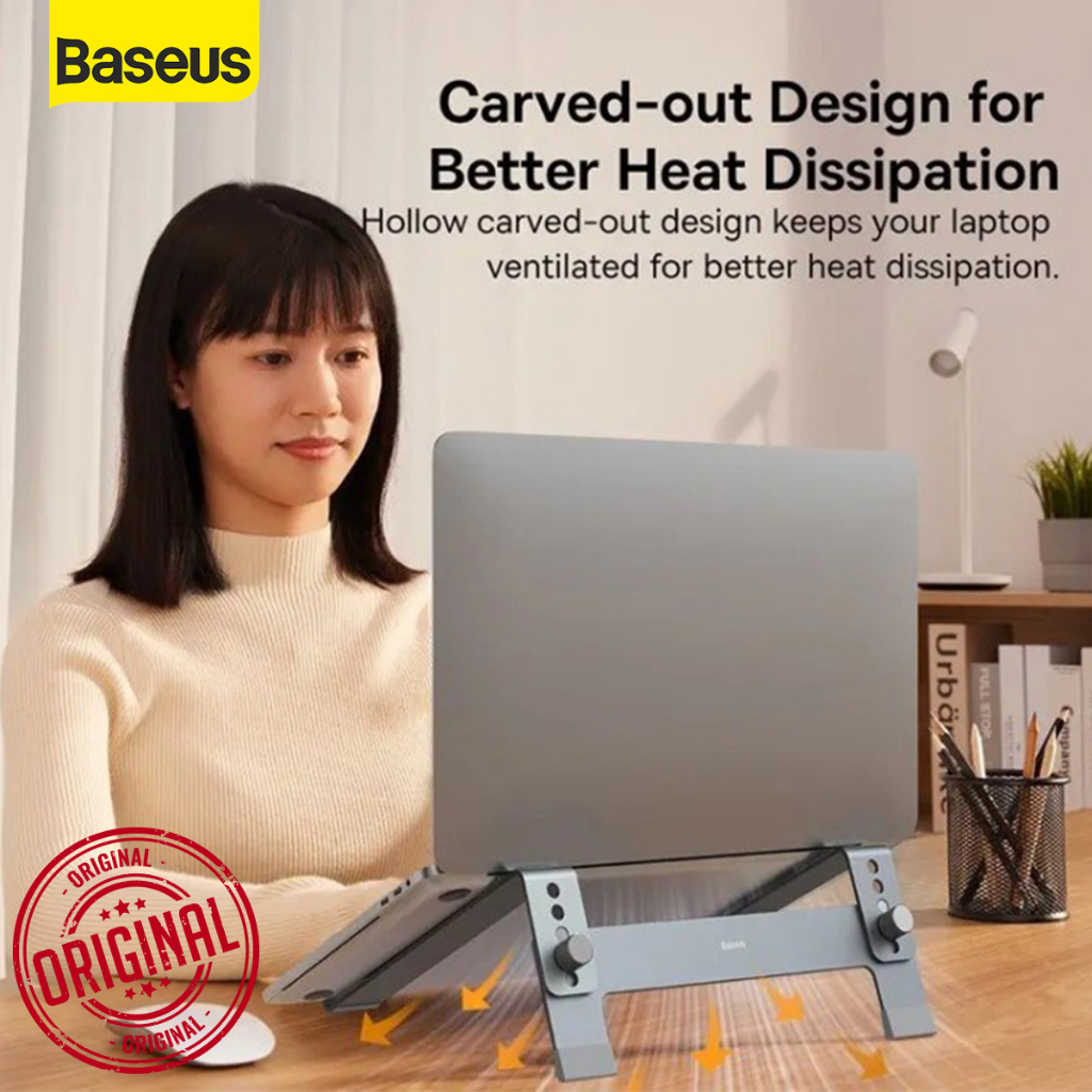 Jual BASEUS Laptop Stand UltraStable Series (4-Gear Adjustable) holder ...
