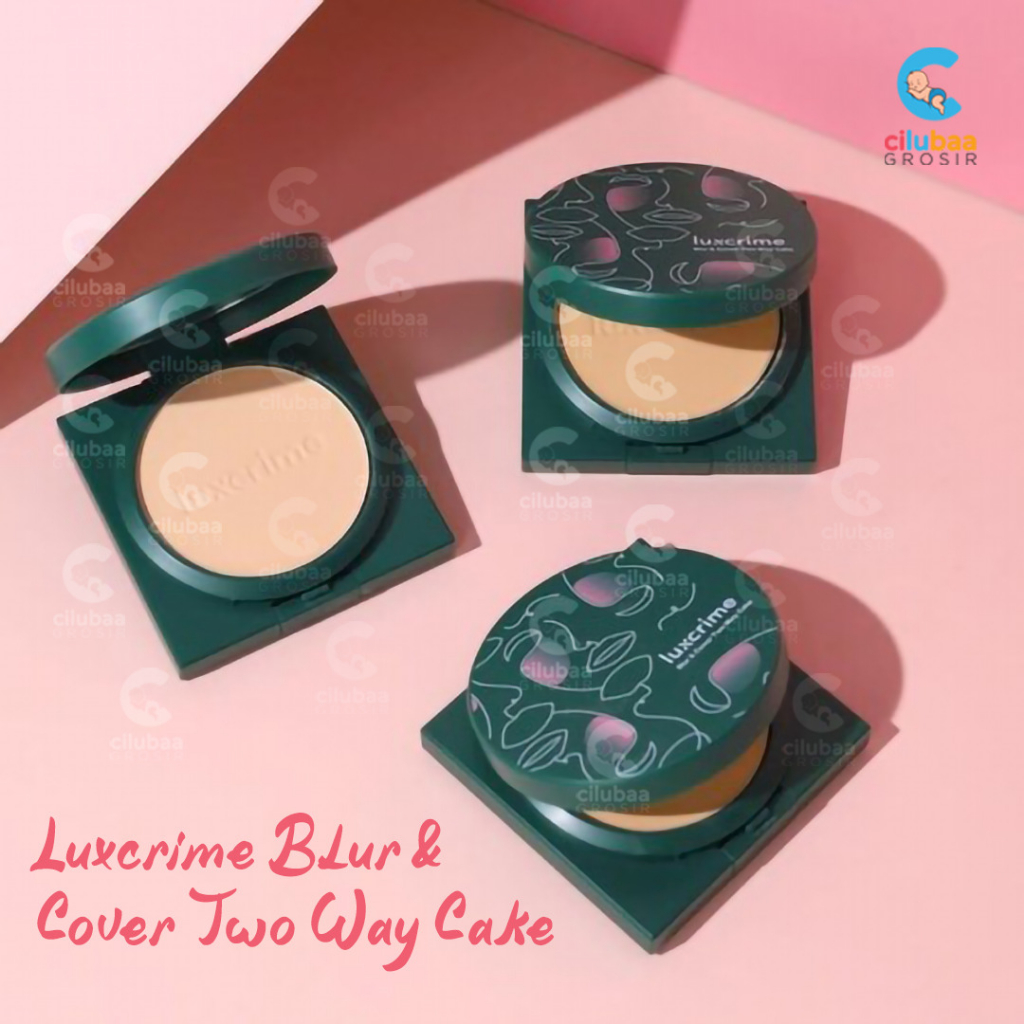 Jual Luxcrime Blur & Cover Two Way Cake 8.5 gr || Luxcrime Mini Blur ...