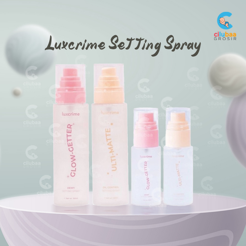 Jual LUXCRIME Glow-Getter Dewy Setting Spray || Luxcrime Ulti-Matte Oil ...