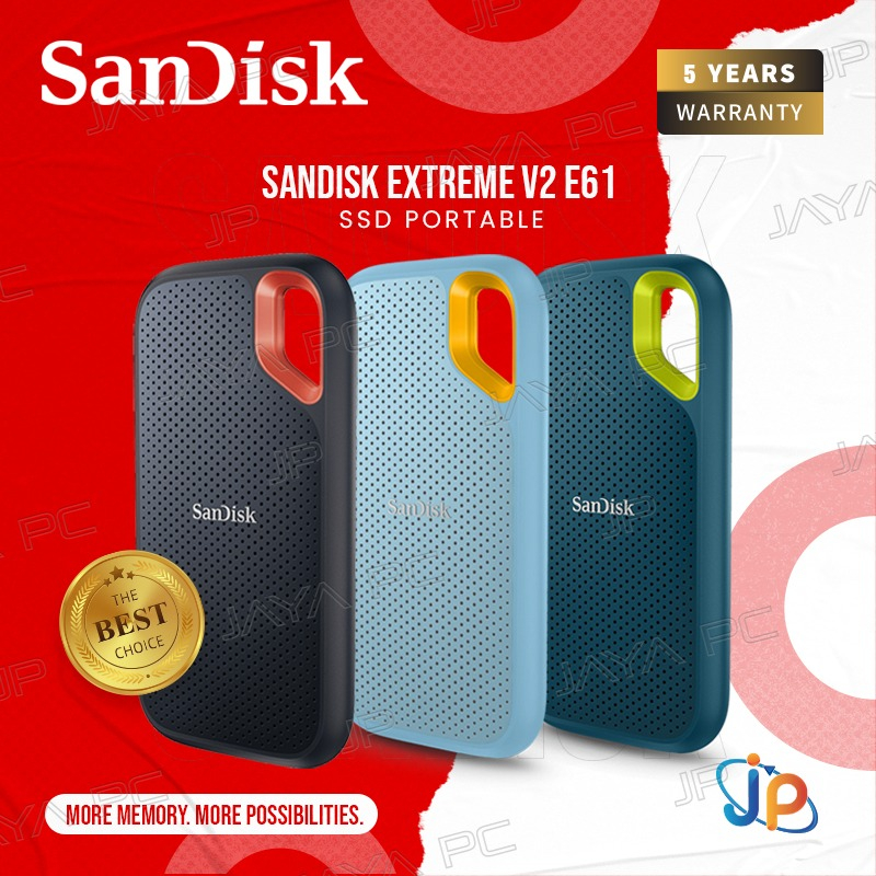 Jual Sandisk SSD Extreme External Portable V2 E61 2TB USB C 3.2 - 2 TB | Shopee Indonesia