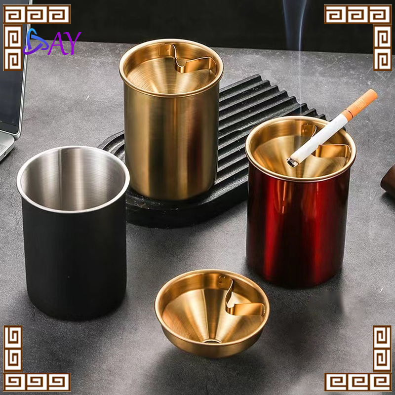 Jual Asbak Bulat Windproof /Asbak Pengantin Bulat /Stainless Steel Less ...