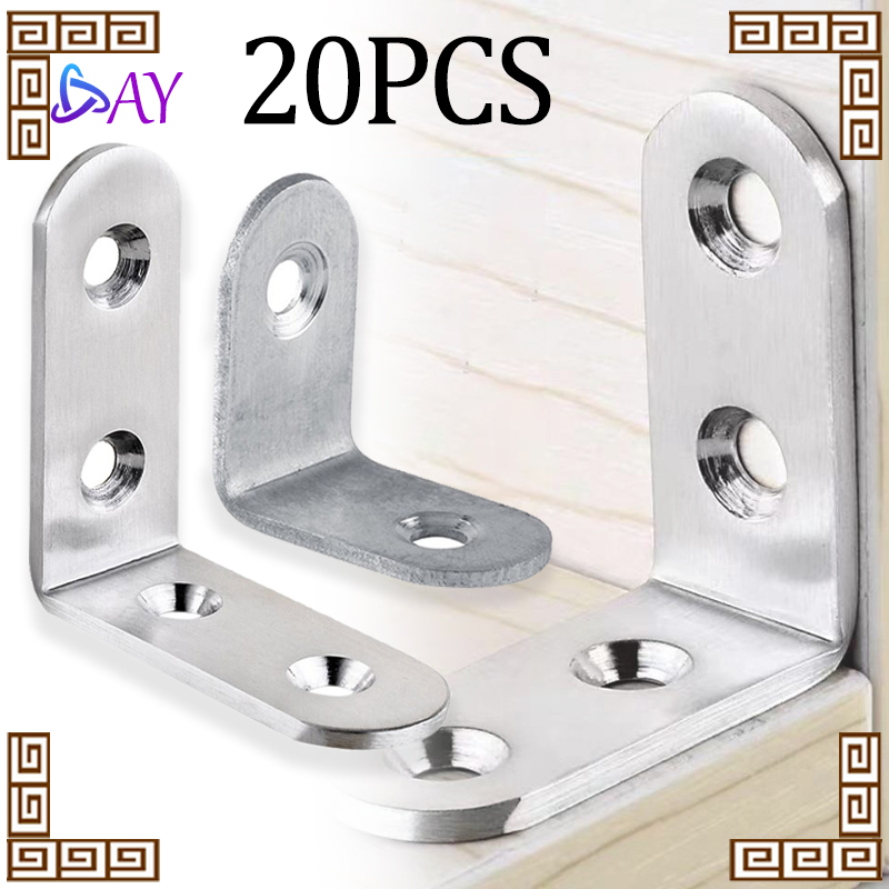 Jual 20pcs Siku L Stainless Steel/Plat Siku L /Bracket Siku Penyangga ...