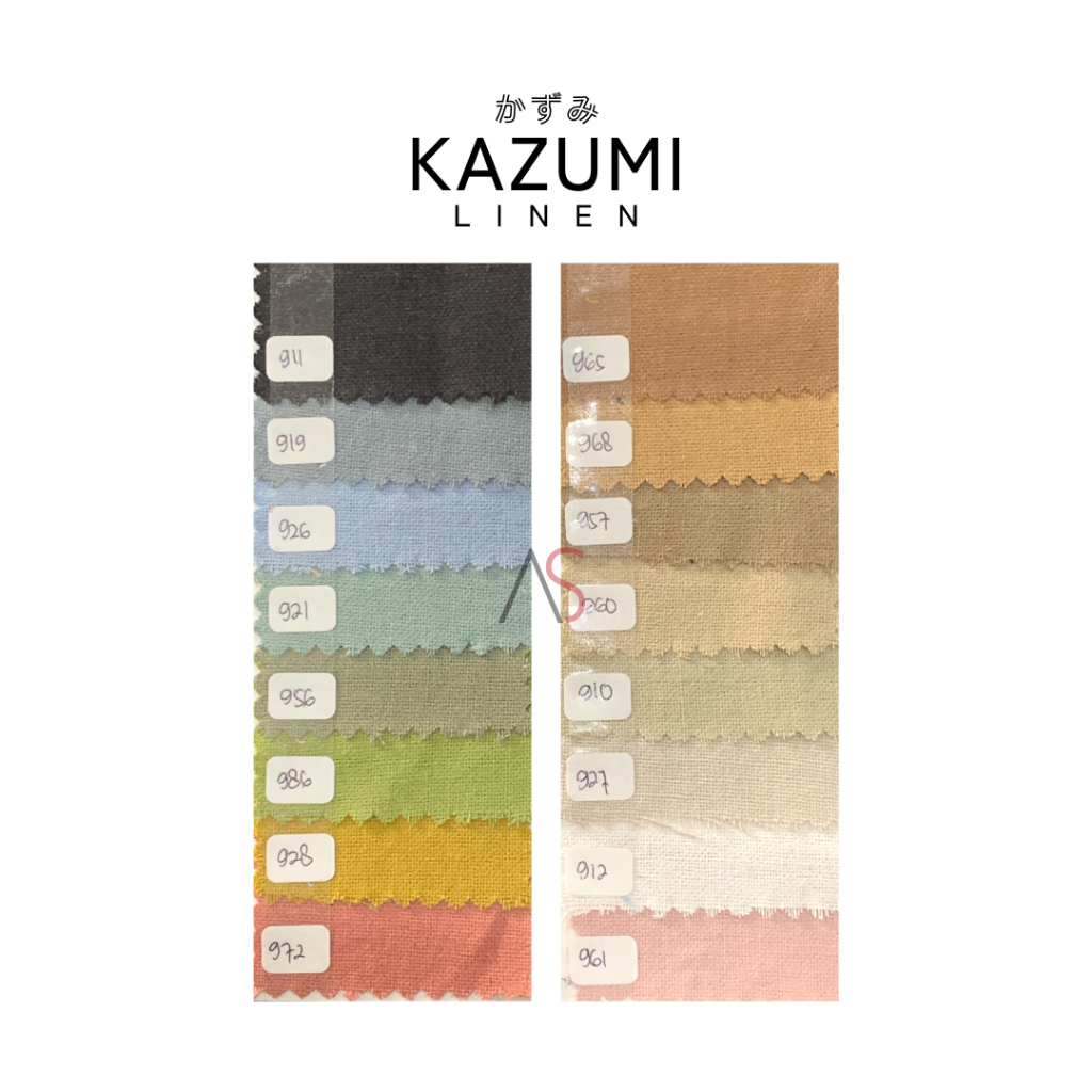 Jual Katalog Warna kain KAZUMI / Fumiko Linen 100% katun Aneka Sandang ...