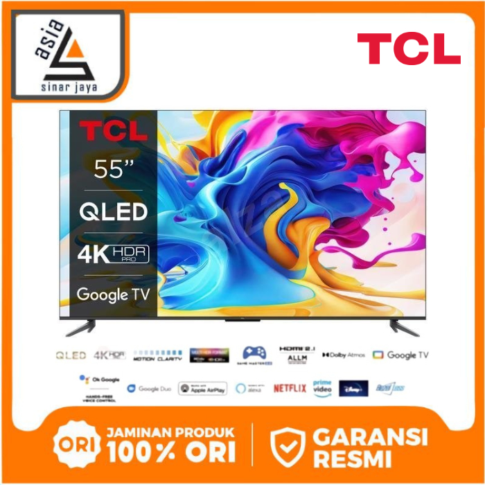Jual TCL 55C645 QLED 4K UHD Smart Google TV w/ Dolby Vision & Atmos 55 Inch | Shopee Indonesia