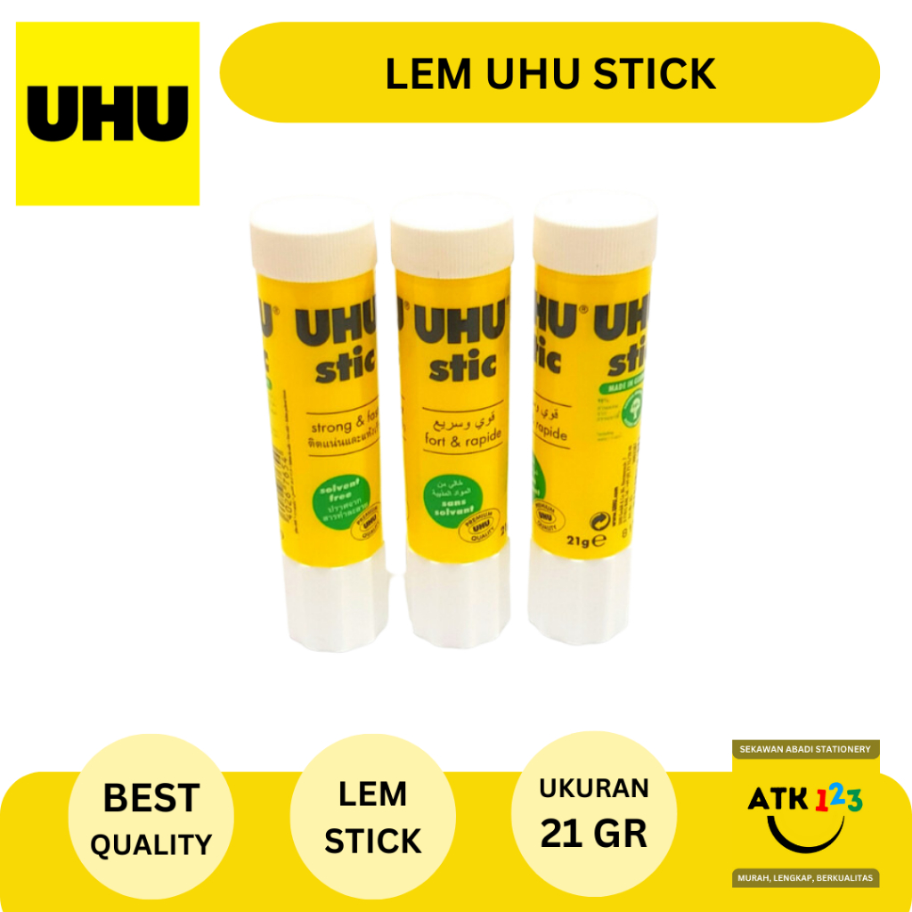 Jual Lem Kertas Stick Merk UHU 21 gram | Shopee Indonesia