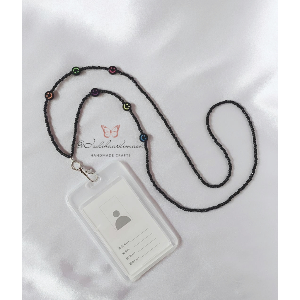 Jual " PART I " LANYARD STRAP KALUNG NAME TAG ID CARD MANIK BEADS ...