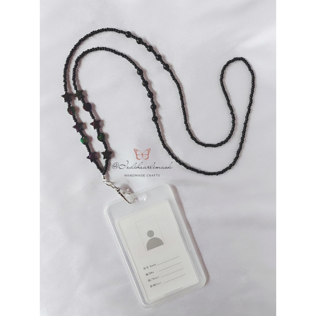Jual " PART I " LANYARD STRAP KALUNG NAME TAG ID CARD MANIK BEADS ...