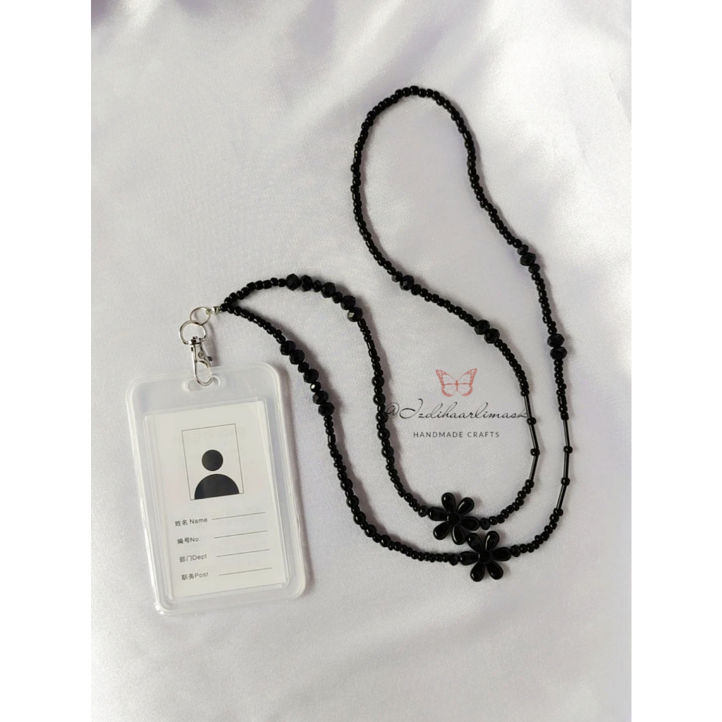 Jual " PART I " LANYARD STRAP KALUNG NAME TAG ID CARD MANIK BEADS ...