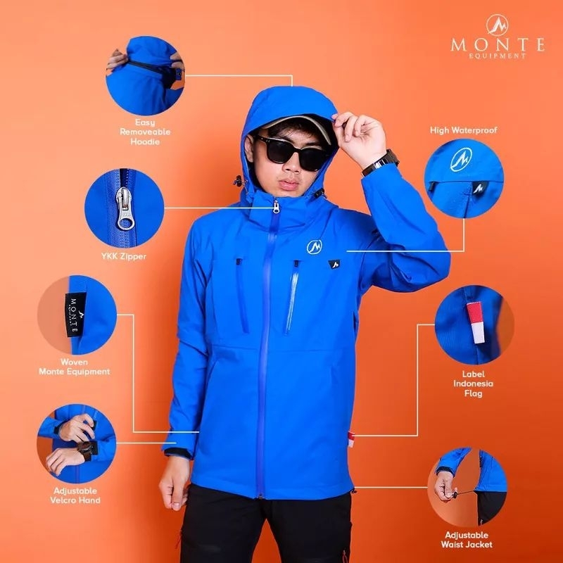 Jual Jaket Gunung Goretex Waterproof 3 layer Gorpcore Hoodie jacket ...