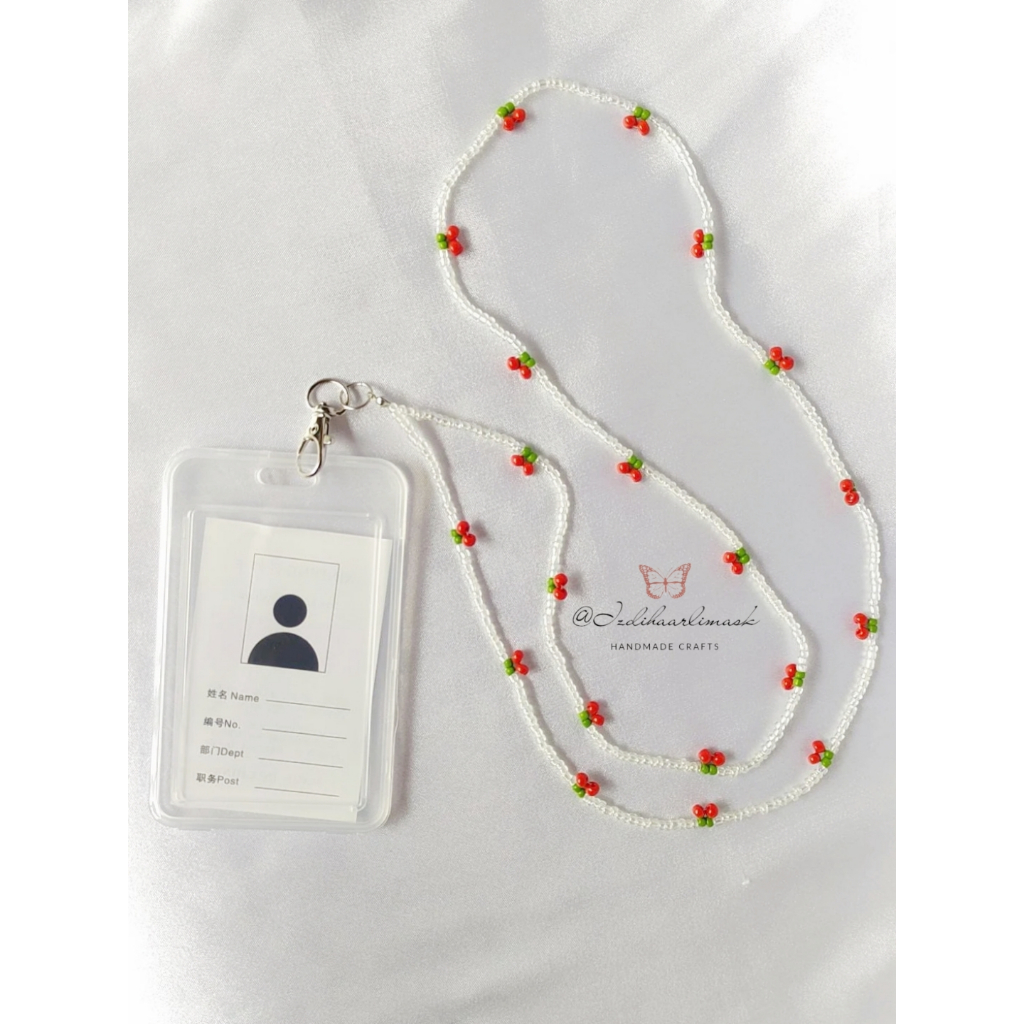 Jual " PART II " LANYARD STRAP KALUNG NAME TAG ID CARD MANIK BEADS ...