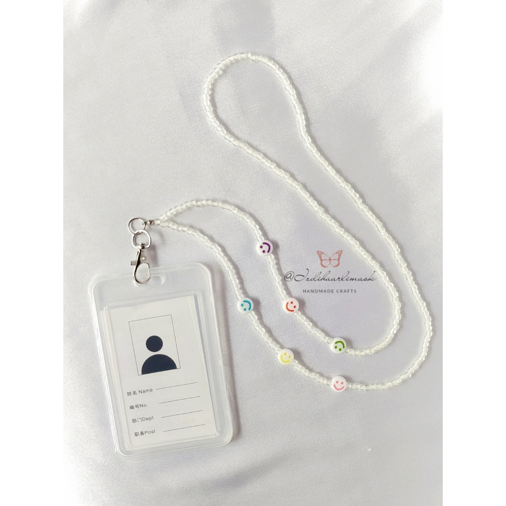 Jual " PART II " LANYARD STRAP KALUNG NAME TAG ID CARD MANIK BEADS ...
