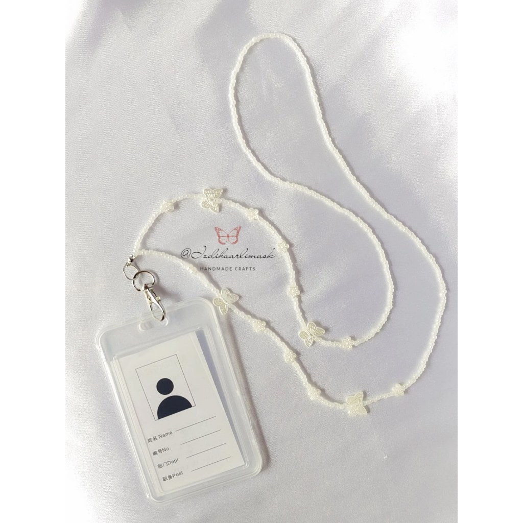 Jual " PART II " LANYARD STRAP KALUNG NAME TAG ID CARD MANIK BEADS ...