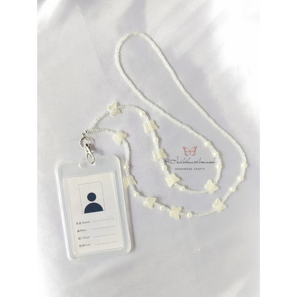 Jual " PART II " LANYARD STRAP KALUNG NAME TAG ID CARD MANIK BEADS ...