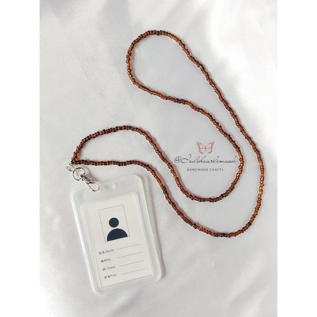 Jual " PART II " LANYARD STRAP KALUNG NAME TAG ID CARD MANIK BEADS ...