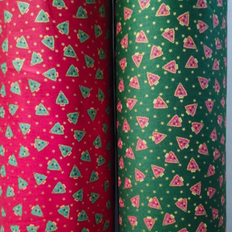 Jual KAIN METERAN KATUN JEPANG MOTIF CHRISTMAS POHON NATAL (Minimal ...