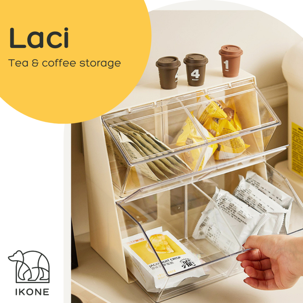 Jual 【IKONE】LACI Organizer Box Snack Rak Kotak Lipat Minimalis Rak Meja ...