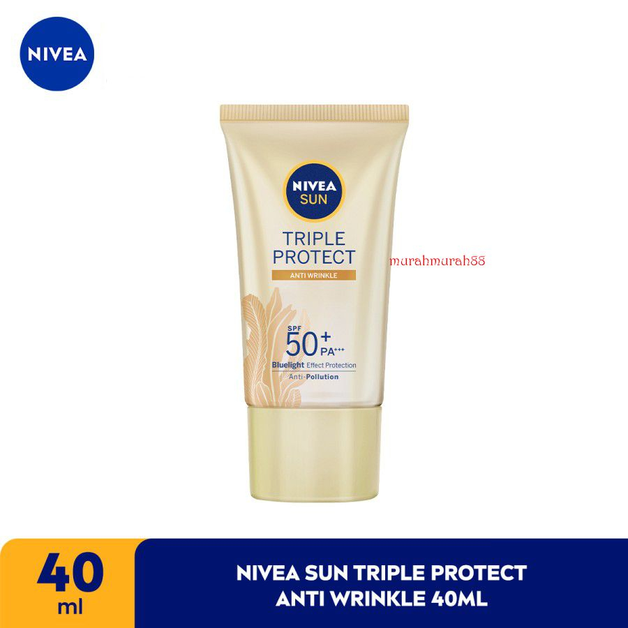 Jual NIVEA SUN Triple Protect Anti Wrinkle Advanced Daily Sunscreen ...