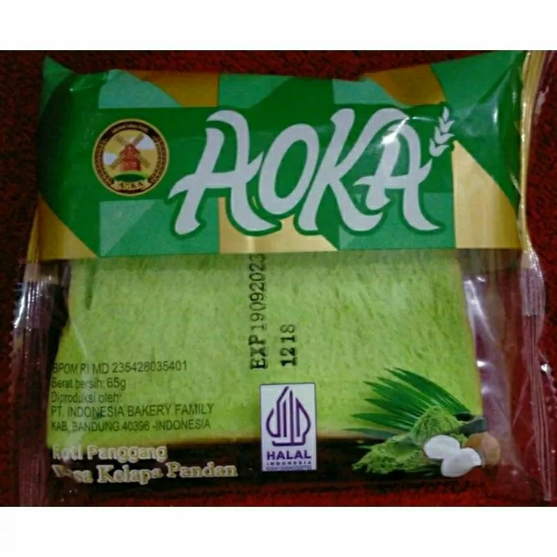 Jual AOKA PANDAN//AOKA Roti Viral Rasa Pandan Baru | Shopee Indonesia