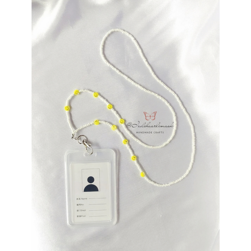 Jual " PART II " LANYARD STRAP KALUNG NAME TAG ID CARD MANIK BEADS ...