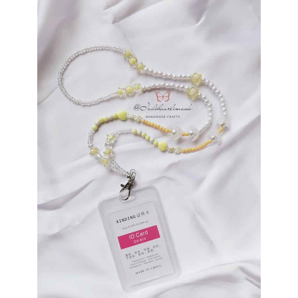 Jual " PART II " LANYARD STRAP KALUNG NAME TAG ID CARD MANIK BEADS ...