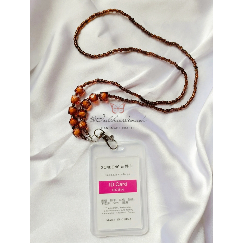 Jual " PART II " LANYARD STRAP KALUNG NAME TAG ID CARD MANIK BEADS ...