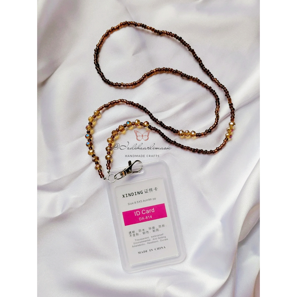 Jual " PART II " LANYARD STRAP KALUNG NAME TAG ID CARD MANIK BEADS ...
