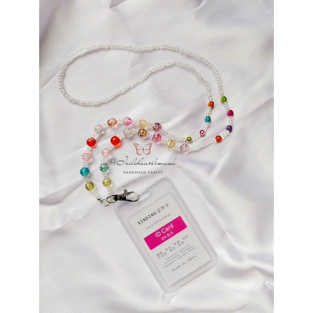Jual " PART II " LANYARD STRAP KALUNG NAME TAG ID CARD MANIK BEADS ...
