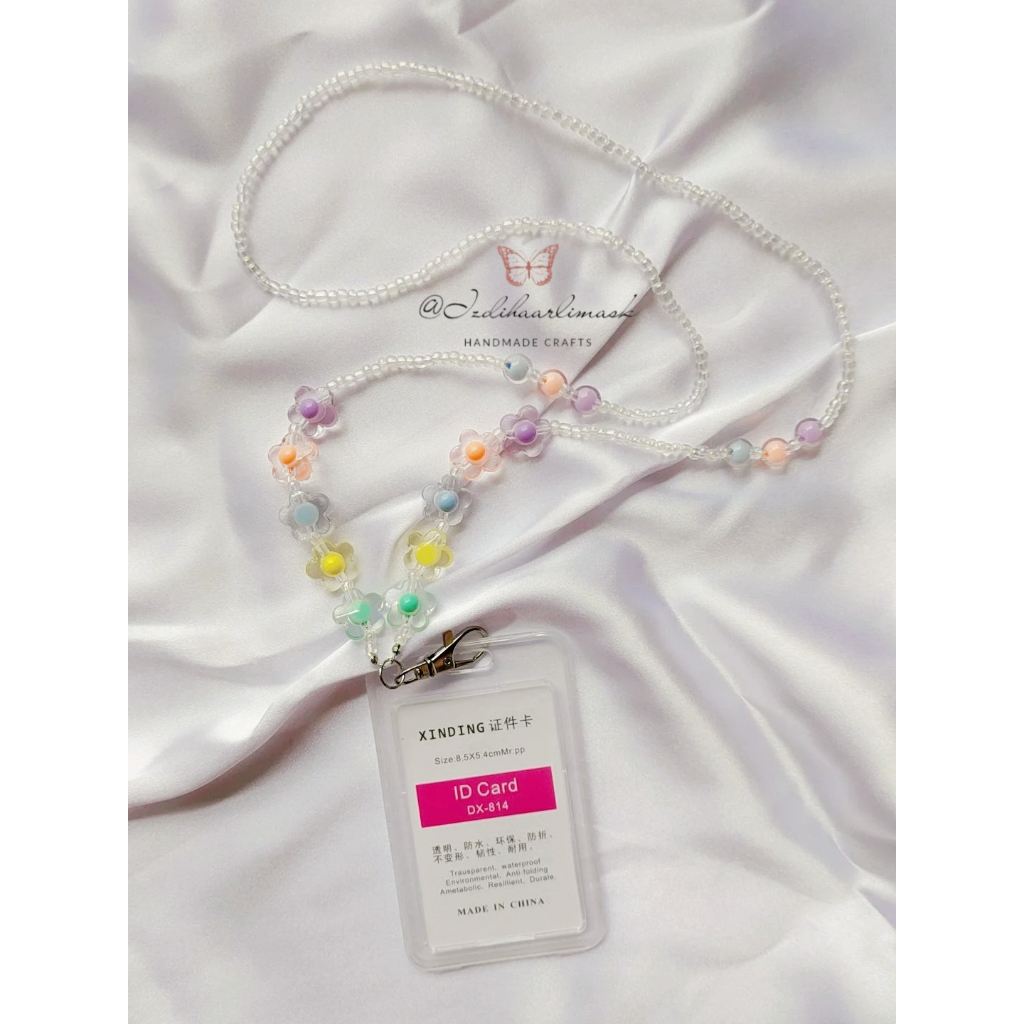 Jual " PART II " LANYARD STRAP KALUNG NAME TAG ID CARD MANIK BEADS ...