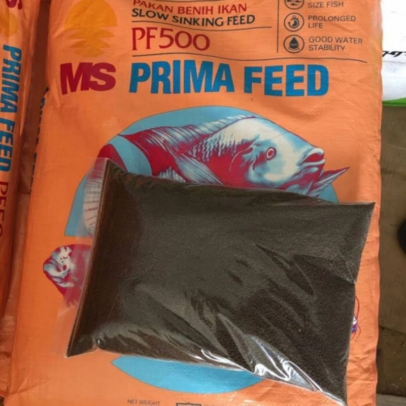 Jual pelet pf500 prima feed / pelet pakan ikan kecil 500gr | Shopee ...