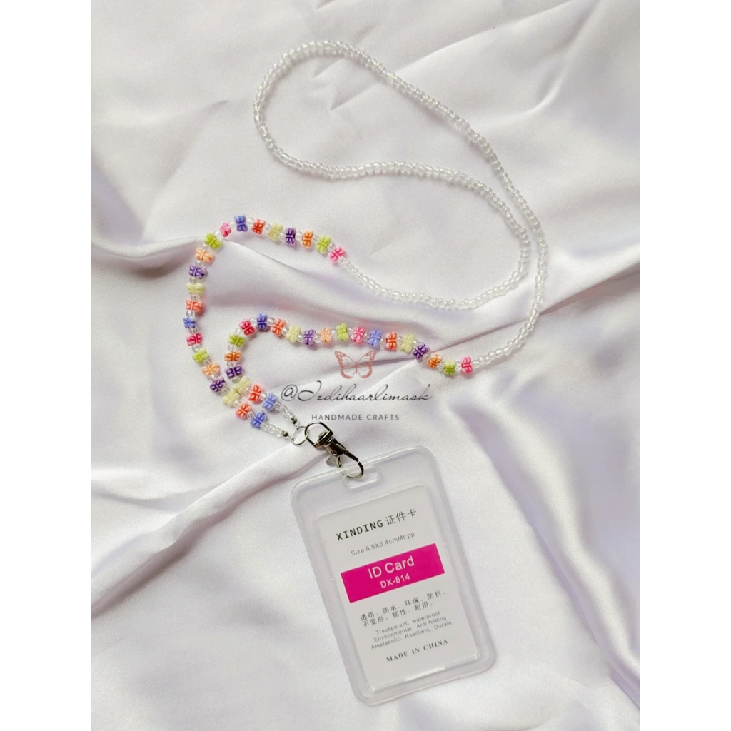 Jual " PART II " LANYARD STRAP KALUNG NAME TAG ID CARD MANIK BEADS ...