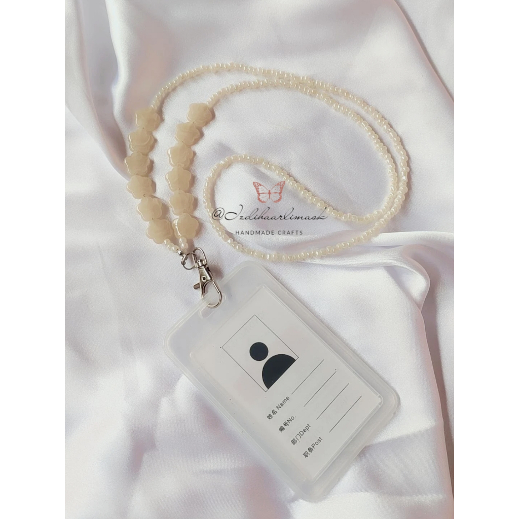 Jual " PART II " LANYARD STRAP KALUNG NAME TAG ID CARD MANIK BEADS ...