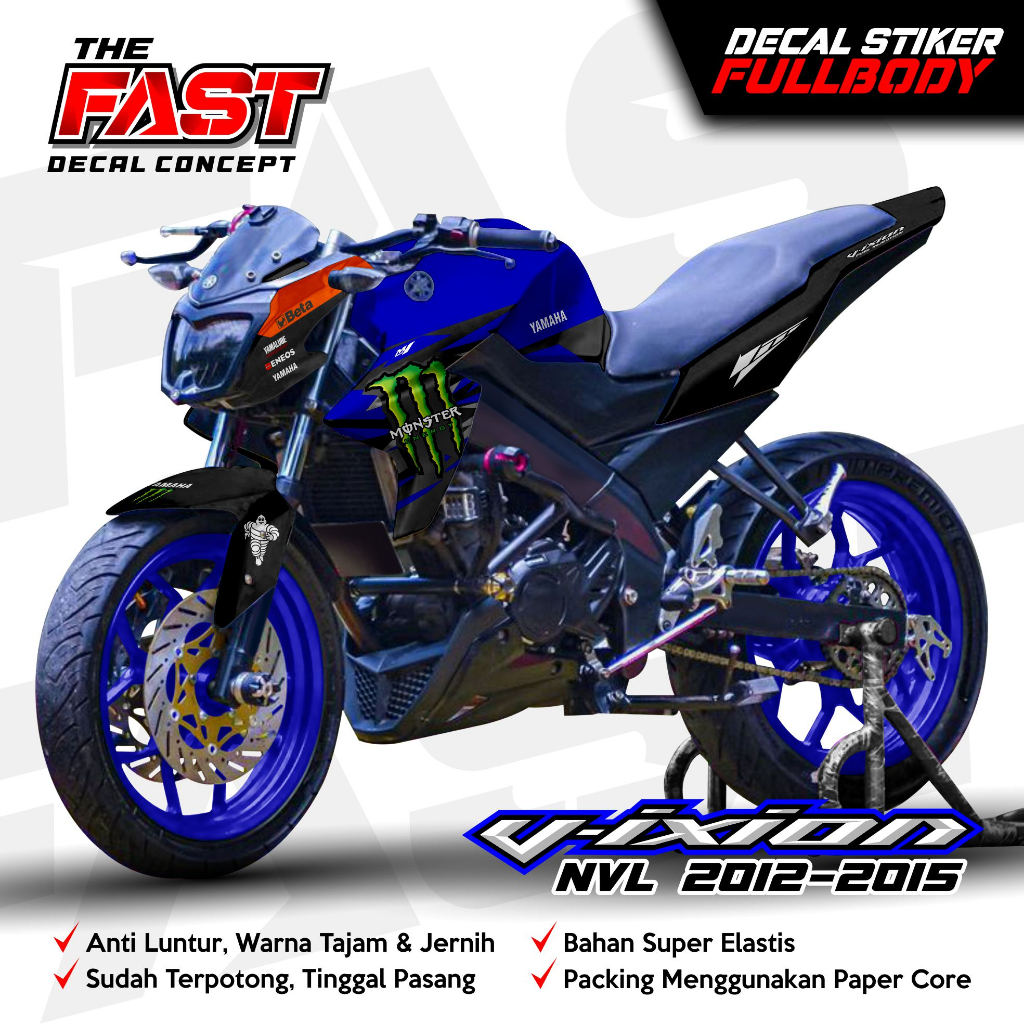 Jual TERBARU Decal Sticker Variasi Fullbody New Vixion NVL - Dekal ...