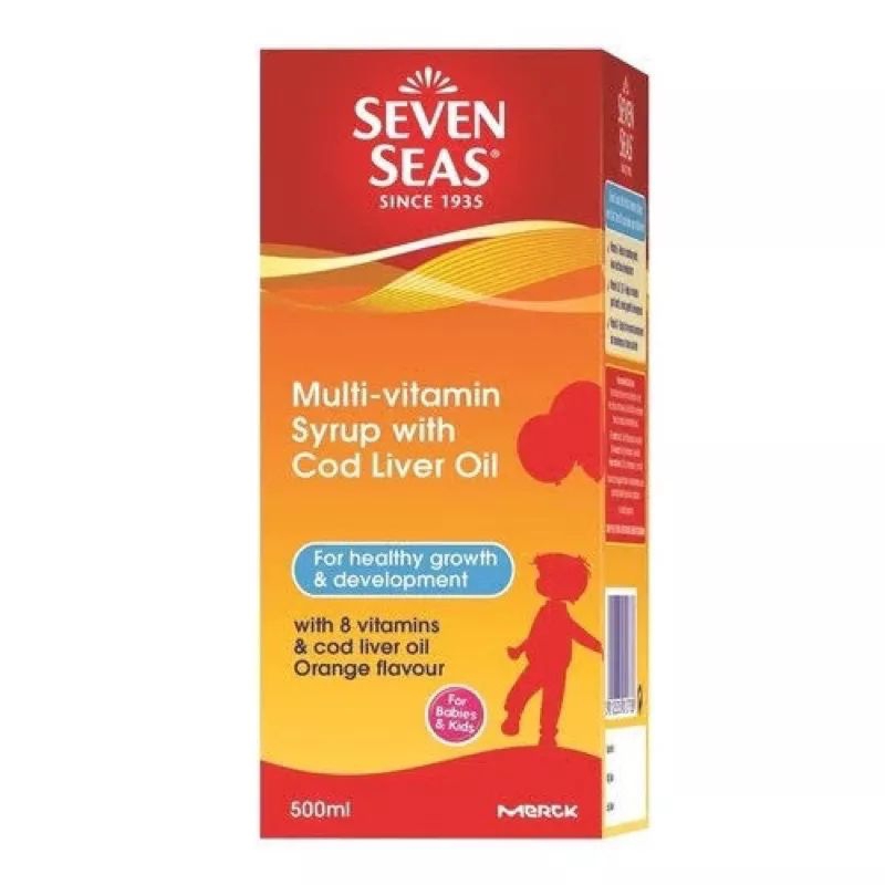 Jual Seven Seas Multi vitamin Syrup with COD Liver Oil 500ml | Shopee ...