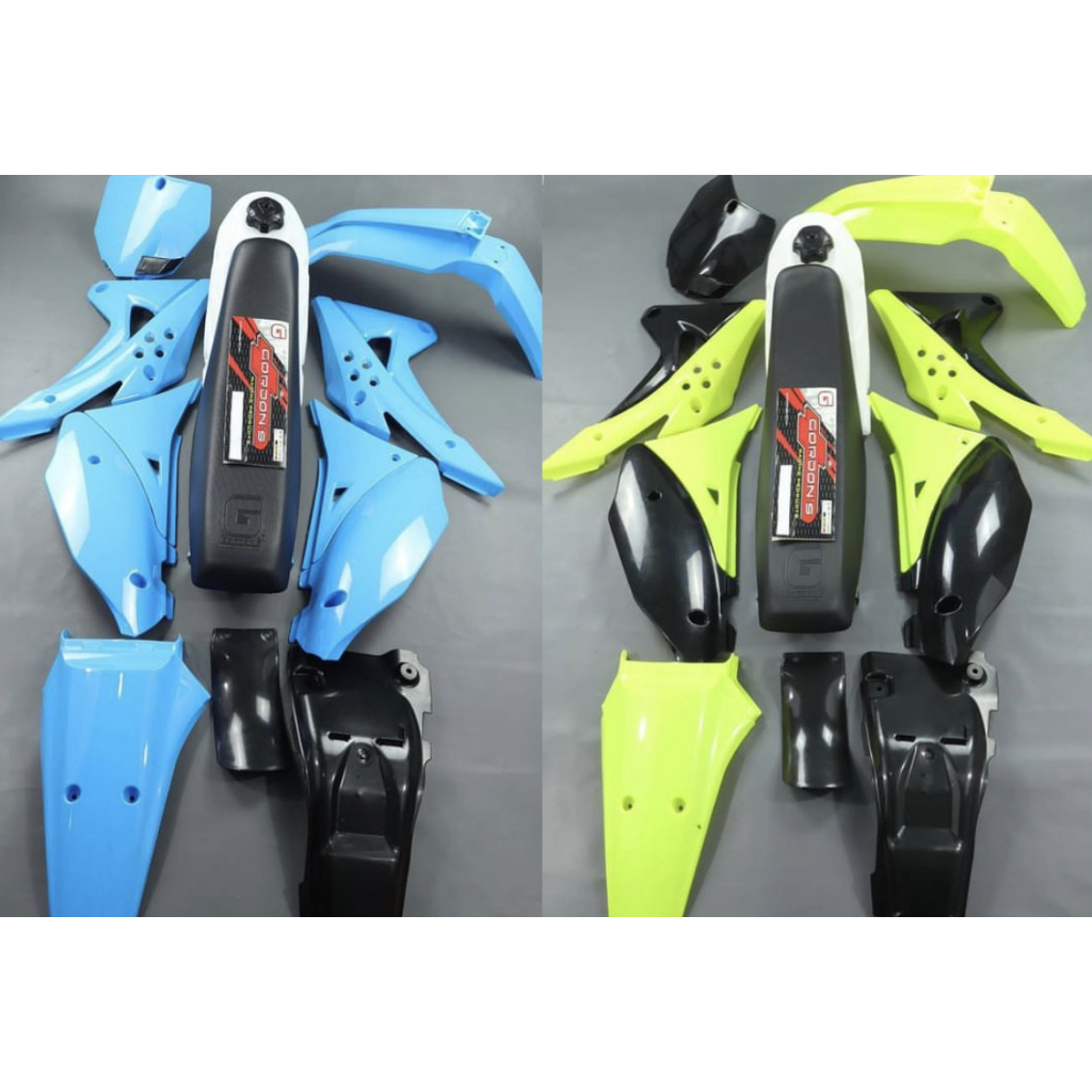Jual BODY SET GORDON KUNING STABILO / BIRU TOSCA KLX DTRACKER 150 ...